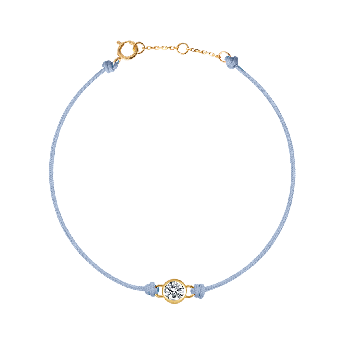 Light Blue Cord Bracelet with Diamond – The Future Rocks | Hong Kong